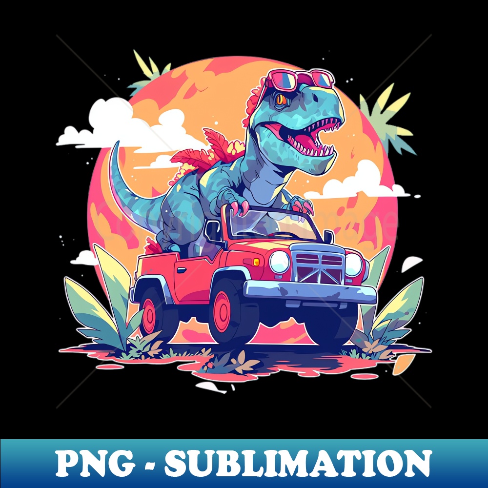 dino rider - Signature Sublimation PNG File | Inspire Uplift