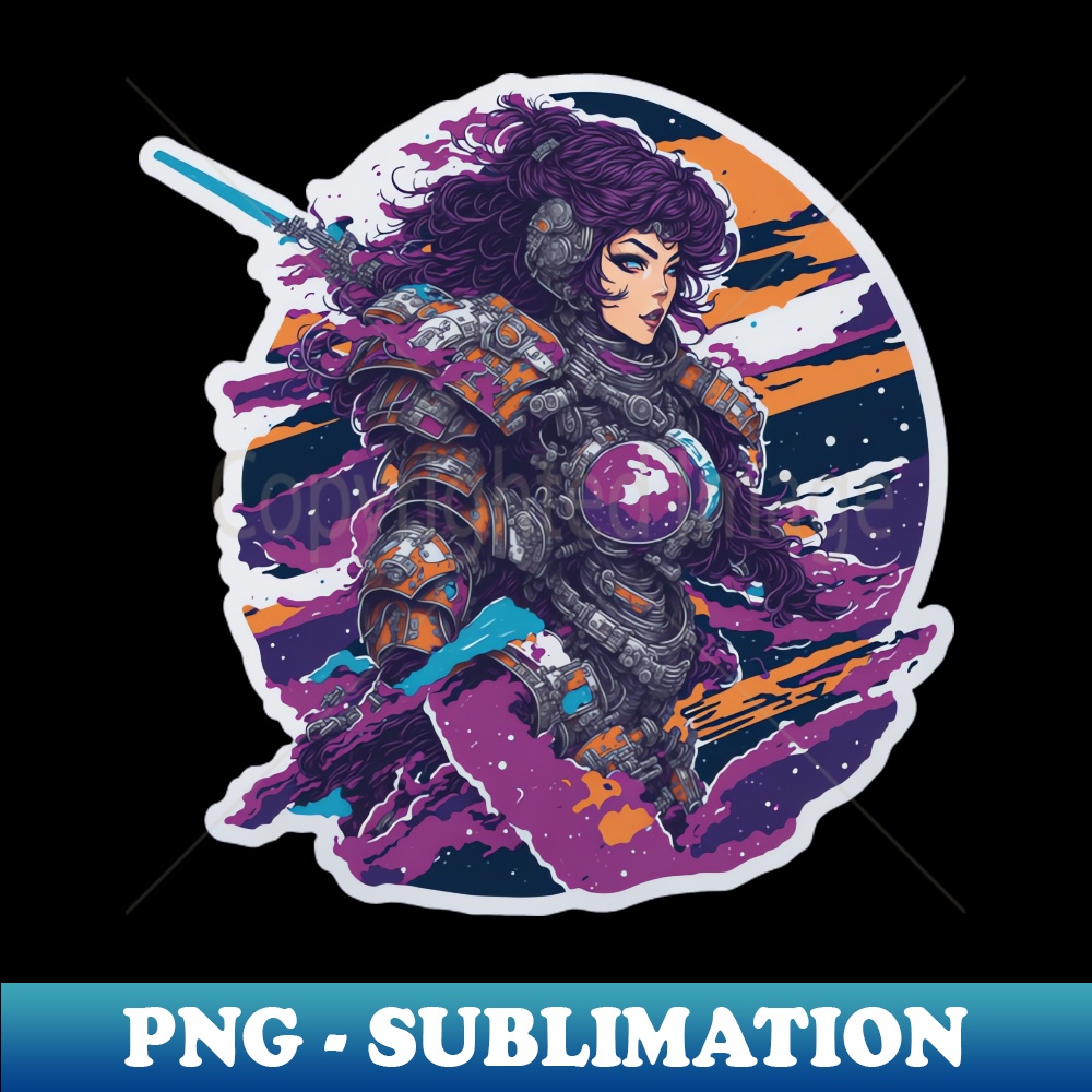 Celestial Samurai Princess - Aesthetic Sublimation Digital F | Inspire ...