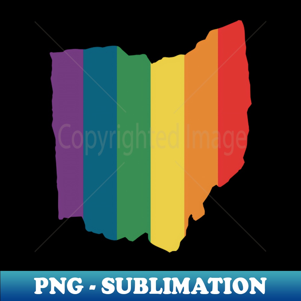 Ohio State Rainbow - High-Quality PNG Sublimation Download | Inspire Uplift