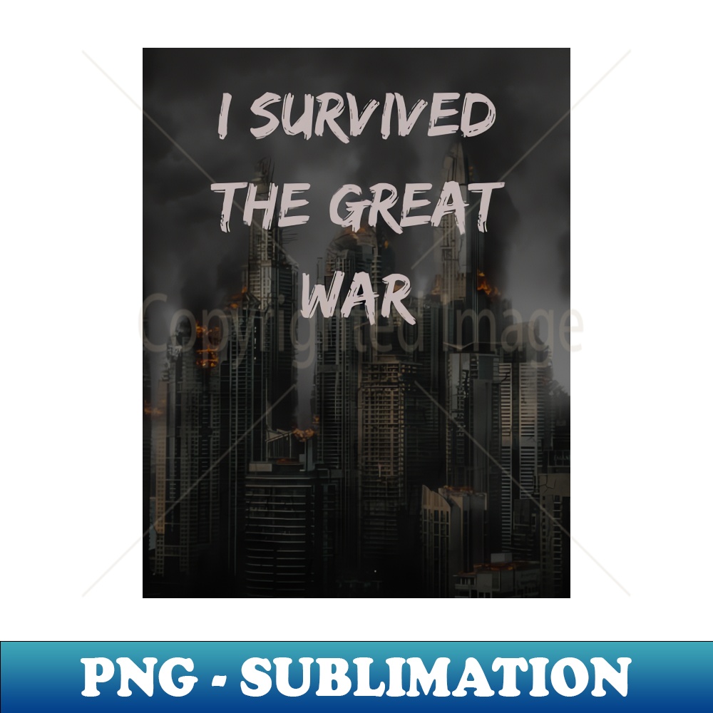 I survived the war - Exclusive PNG Sublimation Download | Inspire Uplift