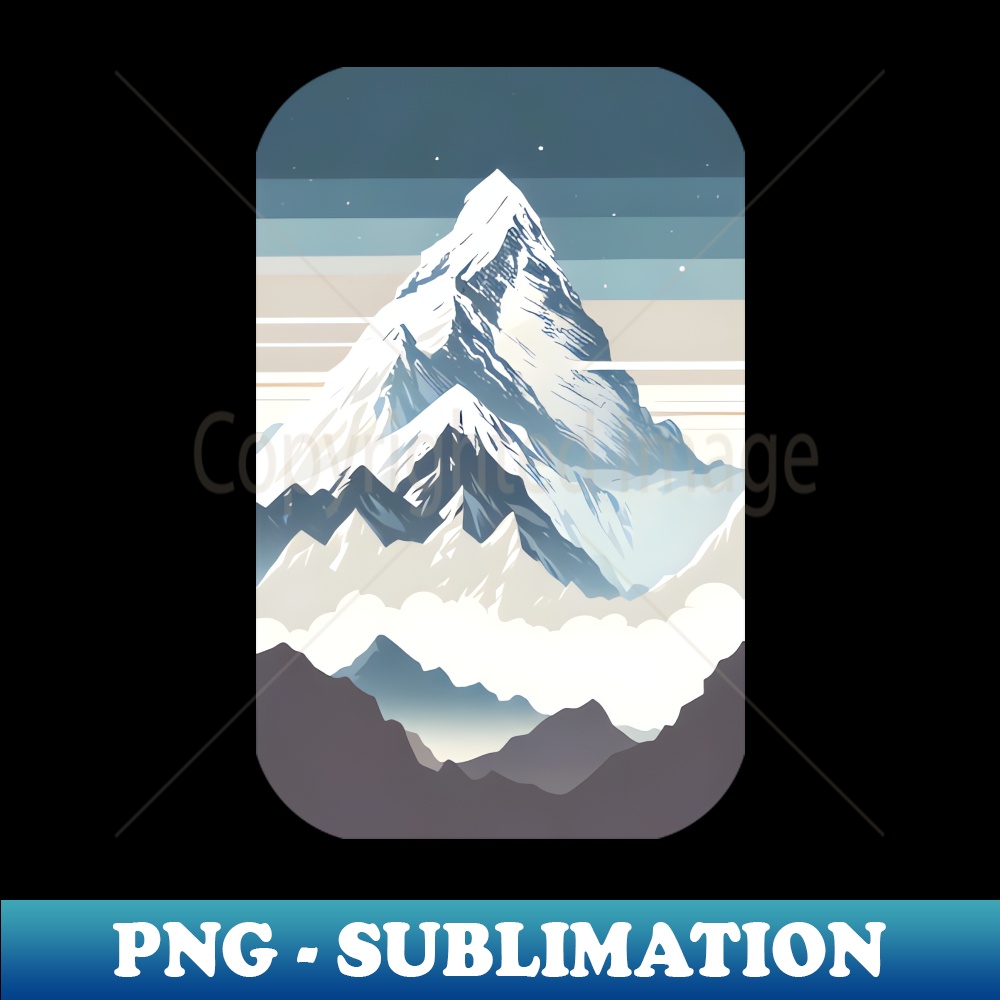 Mount Everest - PNG Transparent Sublimation Design | Inspire Uplift