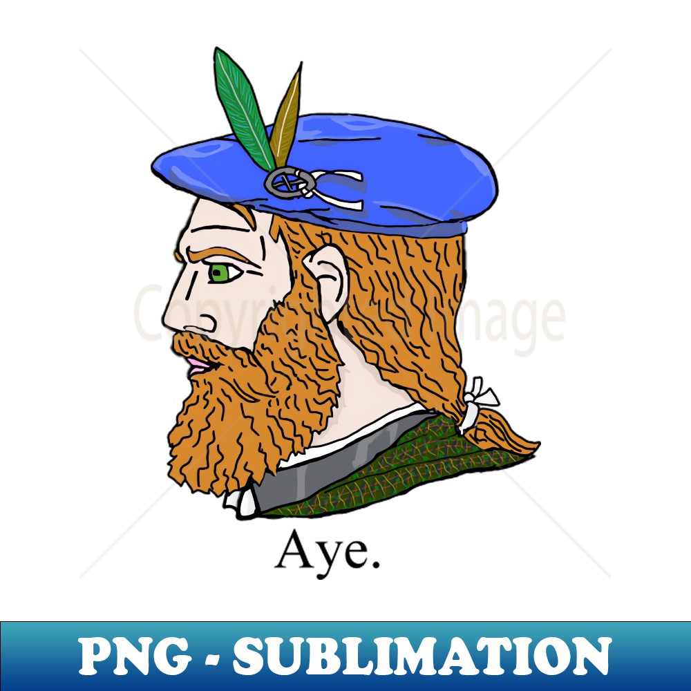 Scottish Chad - Elegant Sublimation PNG Download | Inspire Uplift