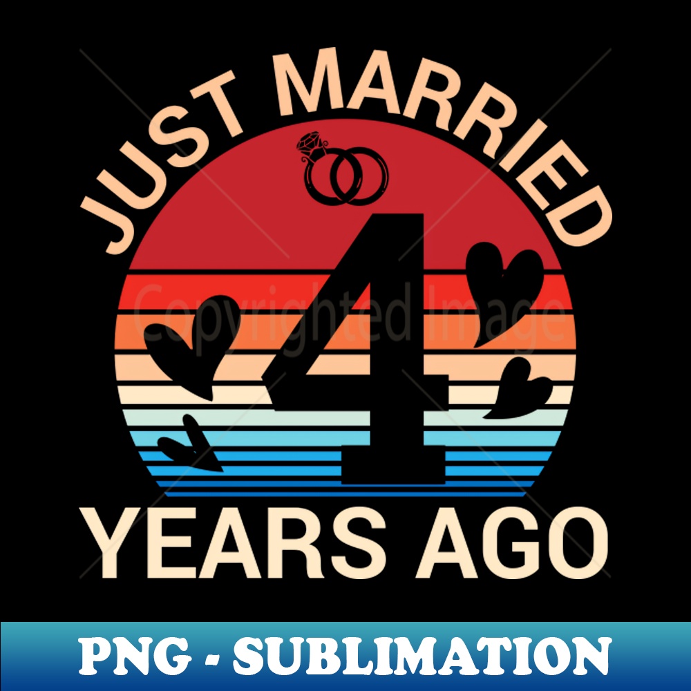 Just Married 4 Years Ago Husband Wife Married Anniversary - | Inspire ...