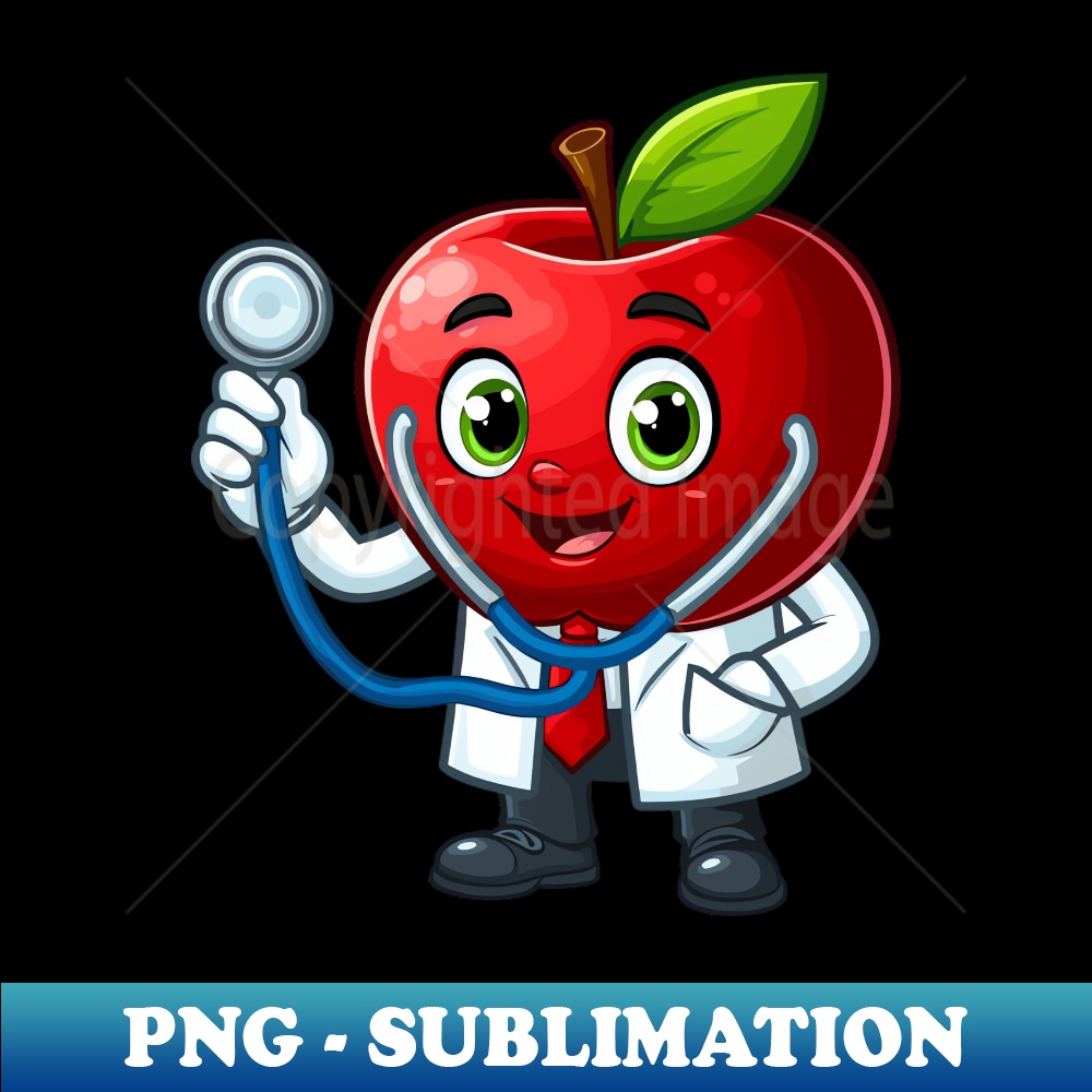Doctor Apple, Modern, Simple and Minimalistic, Kawaii and Cu | Inspire ...