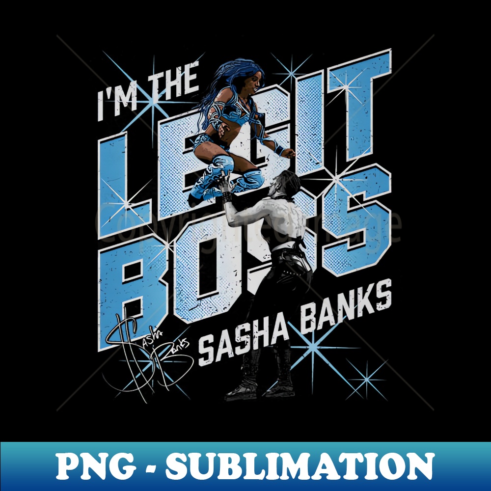 Sasha Banks Kneeteroa - Instant PNG Sublimation Download | Inspire Uplift