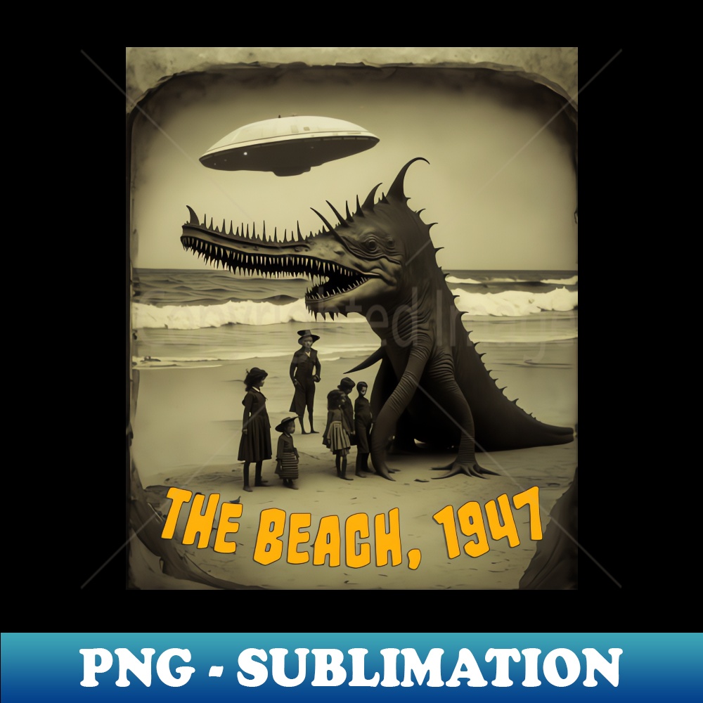 The Beach, 1947 Retro Science Fiction Alien Photography - Su | Inspire ...