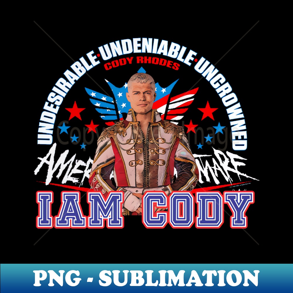wrestlemania cody - Sublimation-Ready PNG File | Inspire Uplift