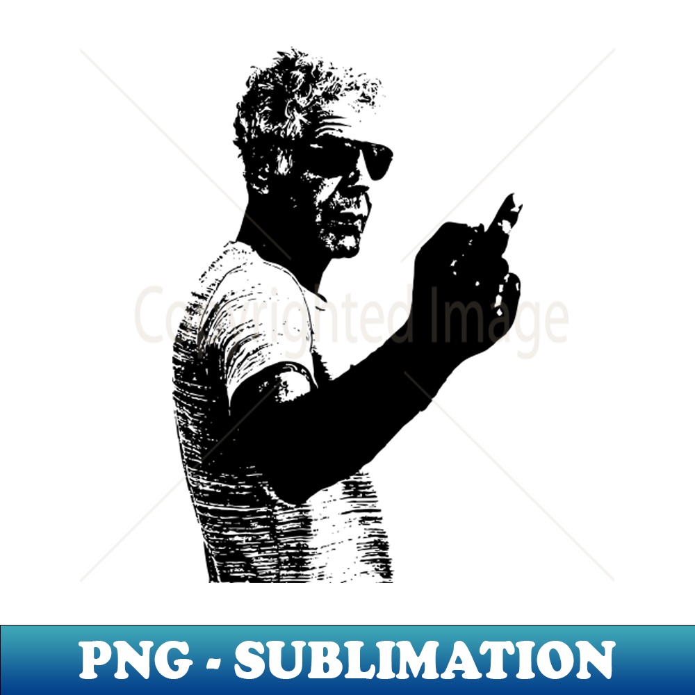 Anthony Bourdain middle finger - Aesthetic Sublimation Digit | Inspire ...