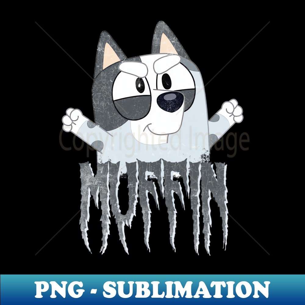 Muffin Bluey Black Metal - High-Resolution PNG Sublimation F | Inspire ...
