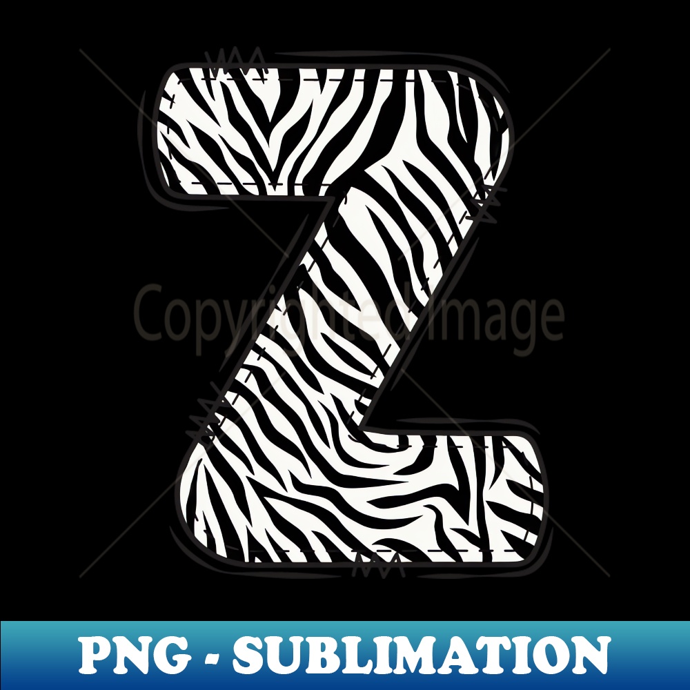 Zebra Letter Z 1 - Premium PNG Sublimation File | Inspire Uplift