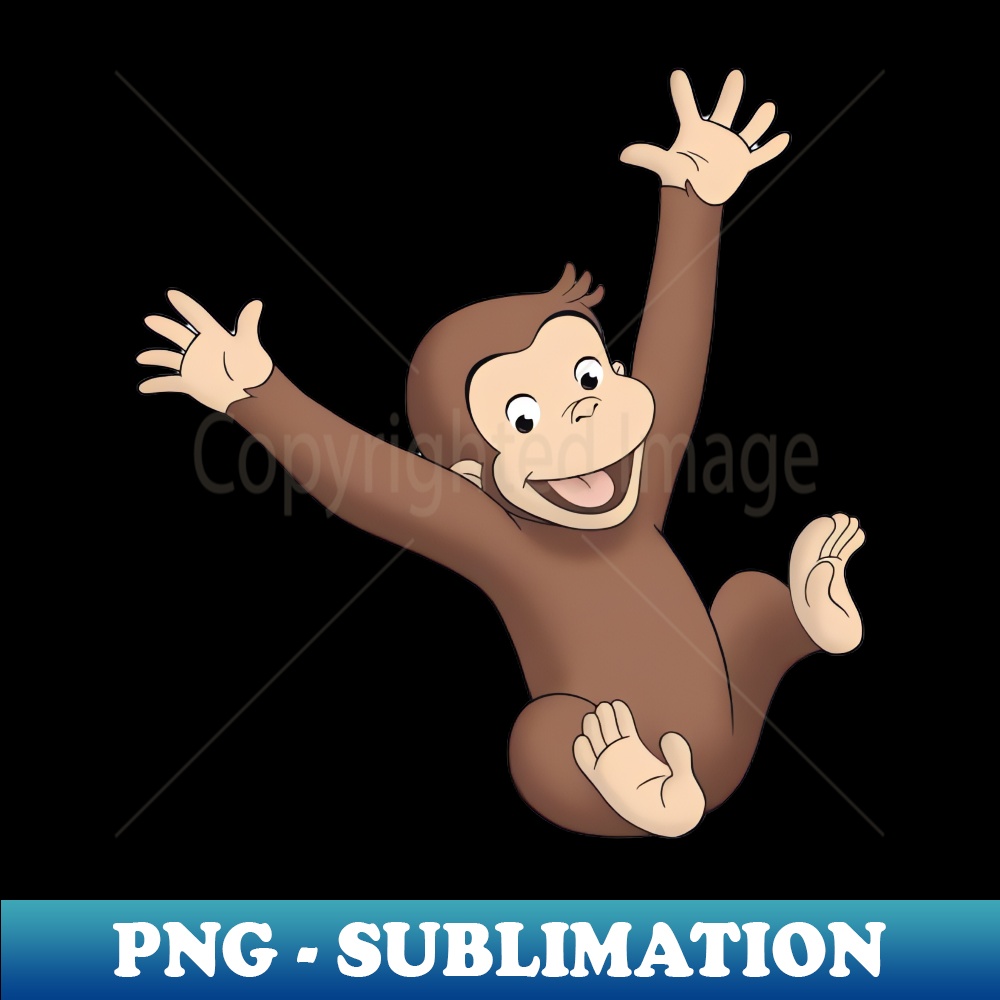 Curious George Jump - Digital Sublimation Download File | Inspire Uplift