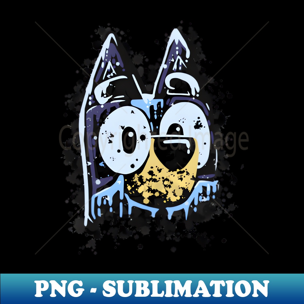 Bluey Face - Aesthetic Sublimation Digital File | Inspire Uplift Bluey Face - Aesthetic Sublimation Digital File | Inspire Uplift