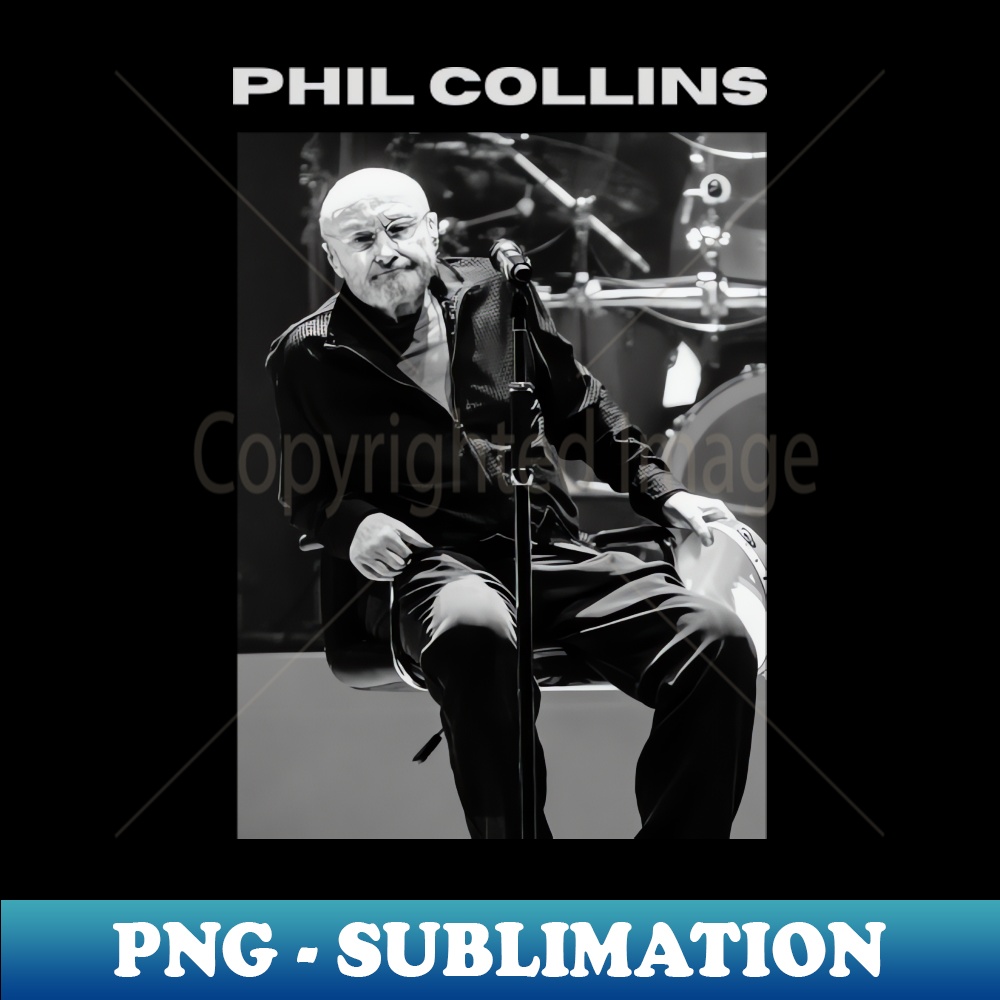 Phil Collins - PNG Transparent Sublimation File | Inspire Uplift