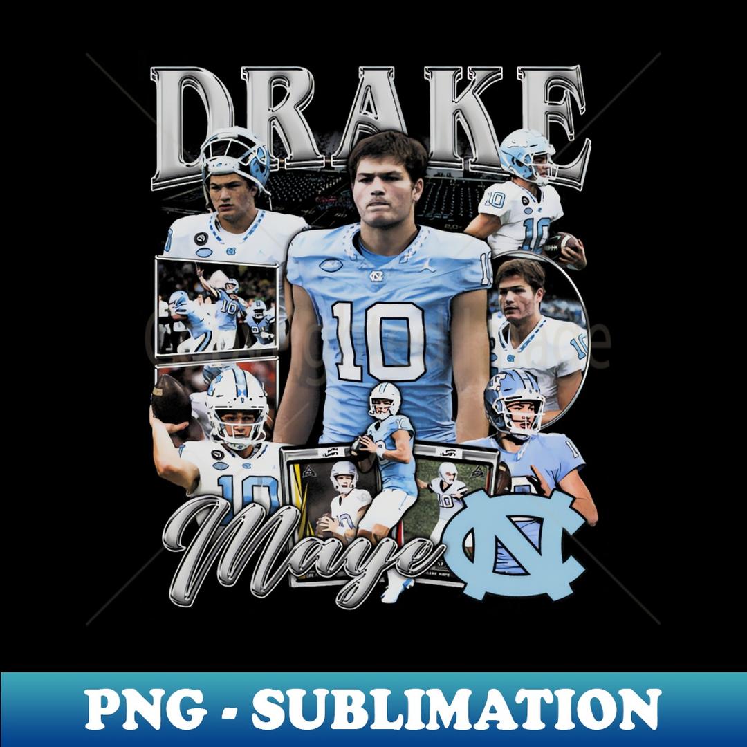 Drake Maye College Vintage Bootleg - Unique Sublimation PNG | Inspire ...