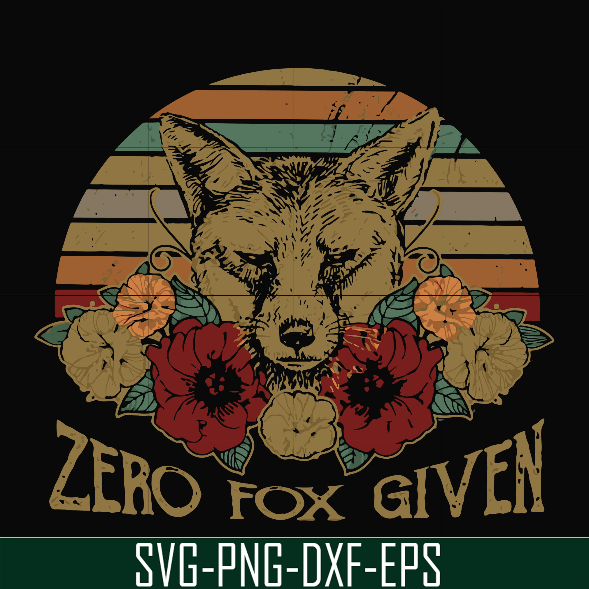 Zero fox given svg, png, dxf, eps file FN000349 - Inspire Uplift