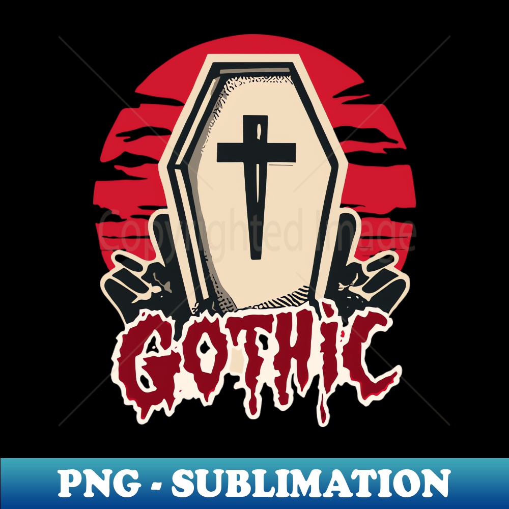 coffin in gothic cemetery - Exclusive PNG Sublimation Downlo | Inspire ...