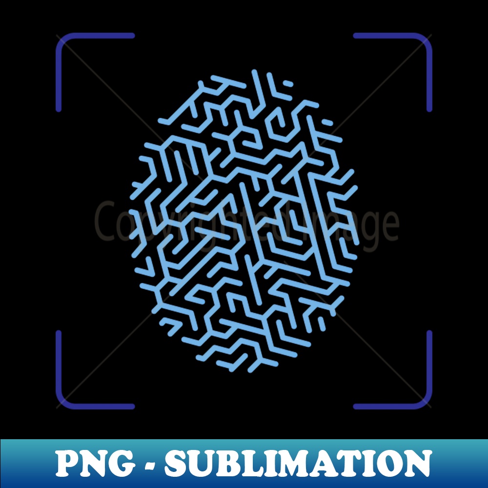 Fingerprint maze - Aesthetic Sublimation Digital File | Inspire Uplift