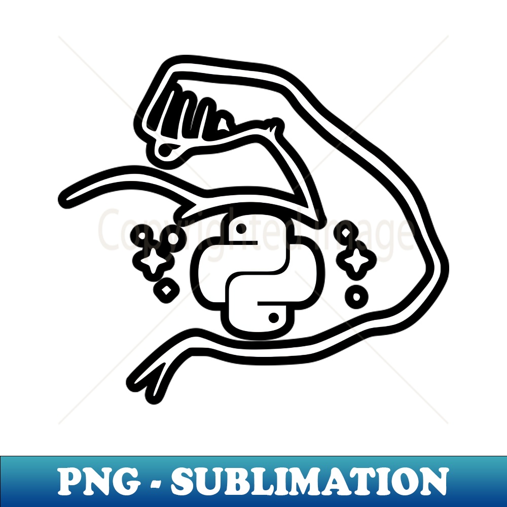 Python is my Biceps - PNG Sublimation Digital Download | Inspire Uplift