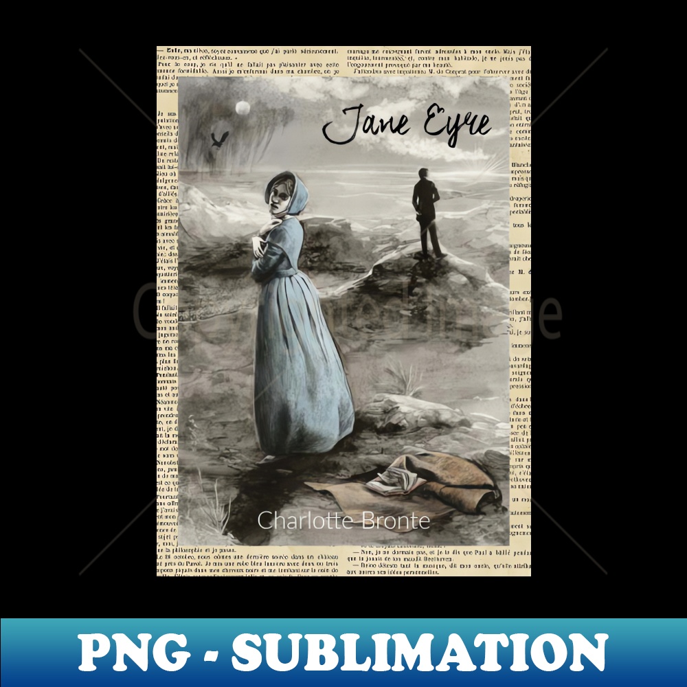 Jane Eyre Book Cover Art - Instant Sublimation Digital Downl | Inspire ...