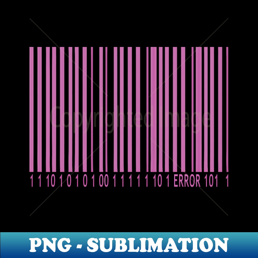 Barcode Error in Pink - Aesthetic Sublimation Digital File | Inspire Uplift