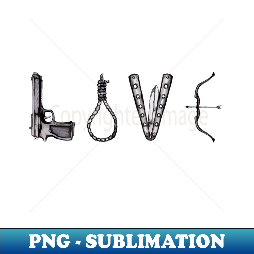 Love Is Death Part II - Aesthetic Sublimation Digital File | Inspire Uplift