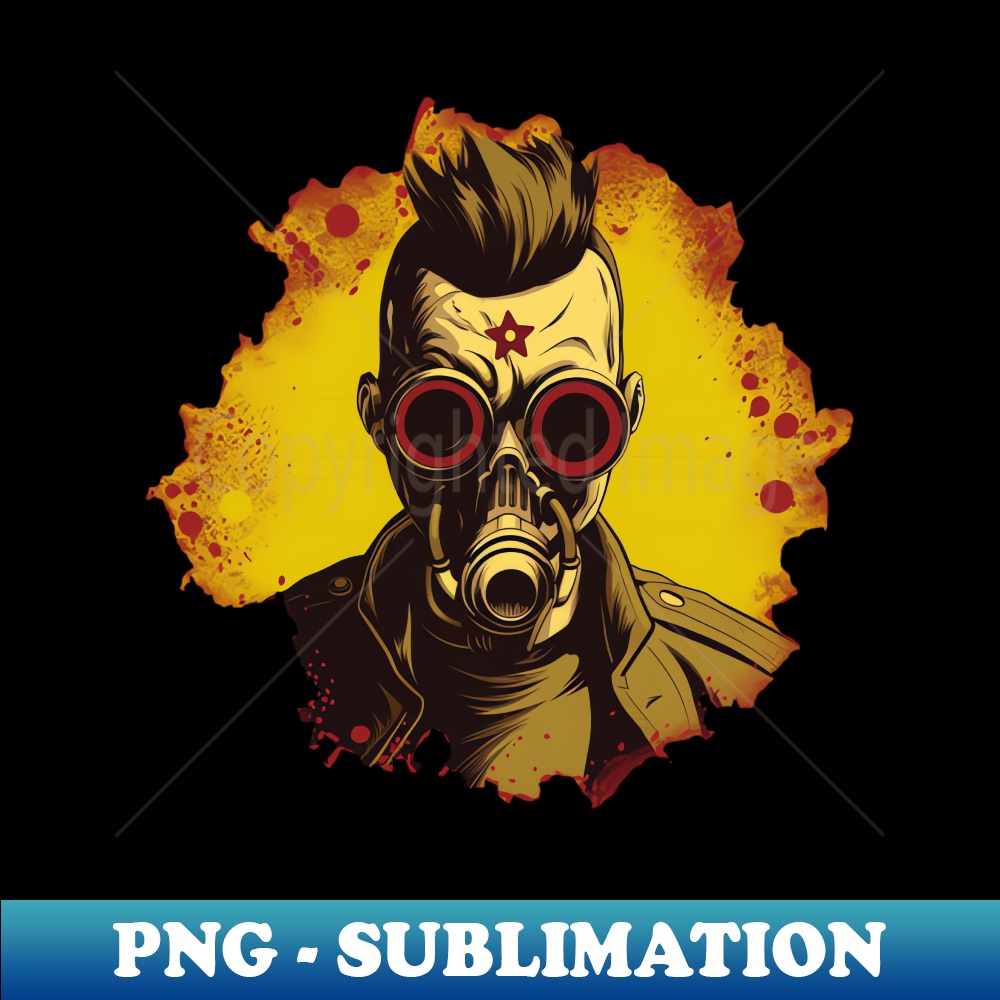 Gas masked soldier - Premium Sublimation Digital Download | Inspire Uplift