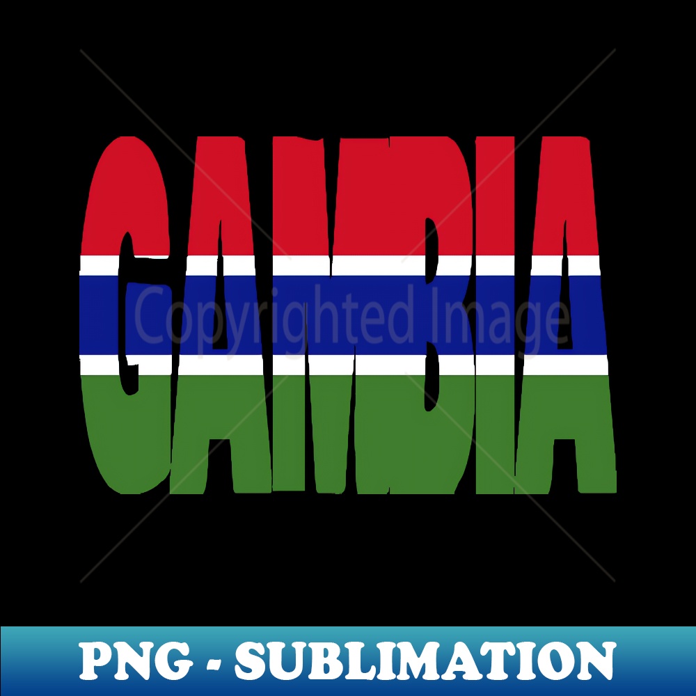 Gambia flag stencil - Instant Sublimation Digital Download | Inspire Uplift