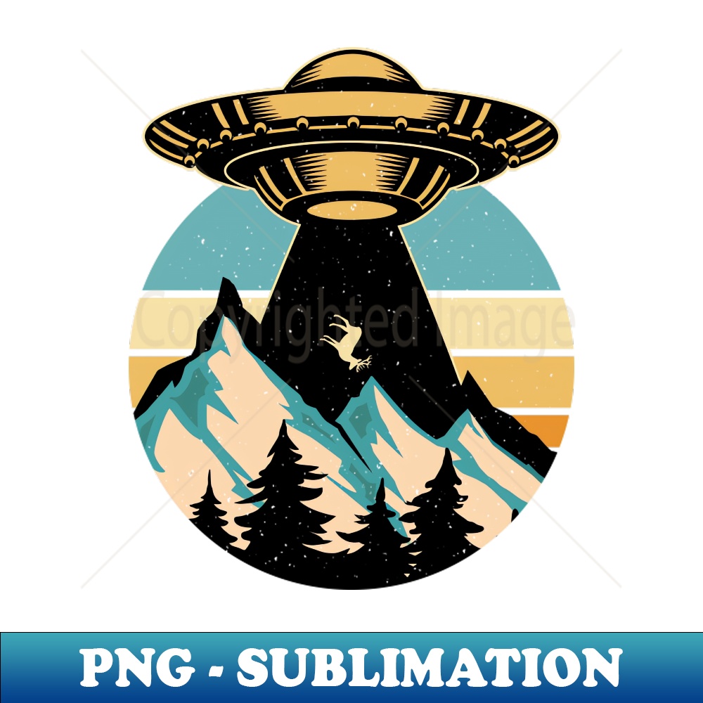 Retro alien ufo mountain hiking - Special Edition Sublimatio | Inspire ...