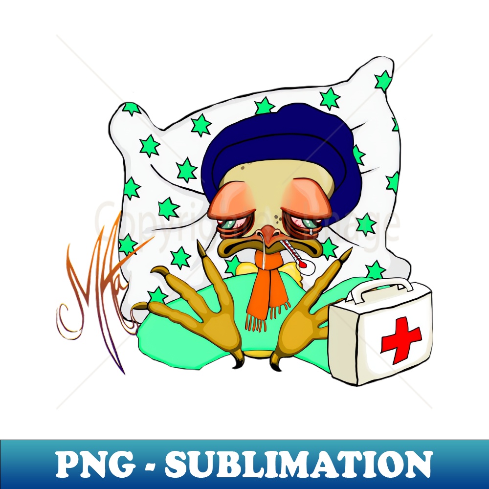 Grumpy Chicken Sick - PNG Sublimation Digital Download | Inspire Uplift