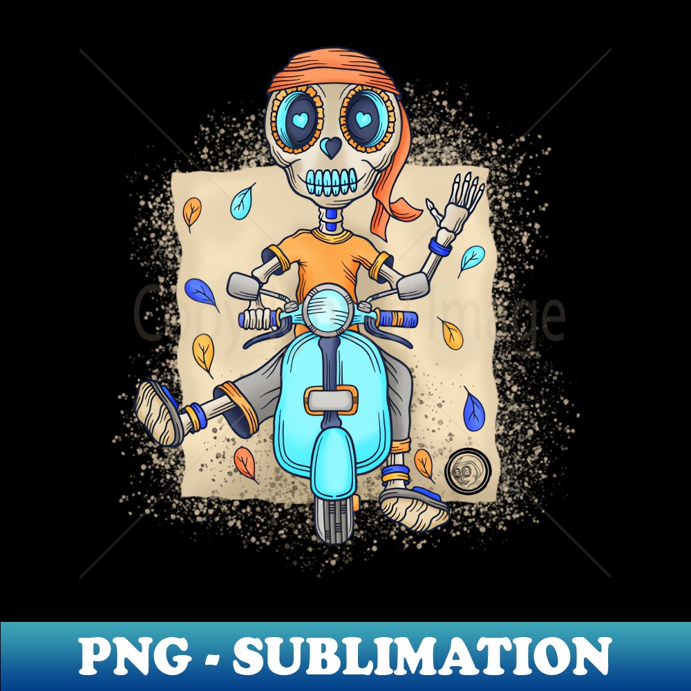 Indian Skeleton worker - Dia De Los Muertos - Scooter Ride A | Inspire ...