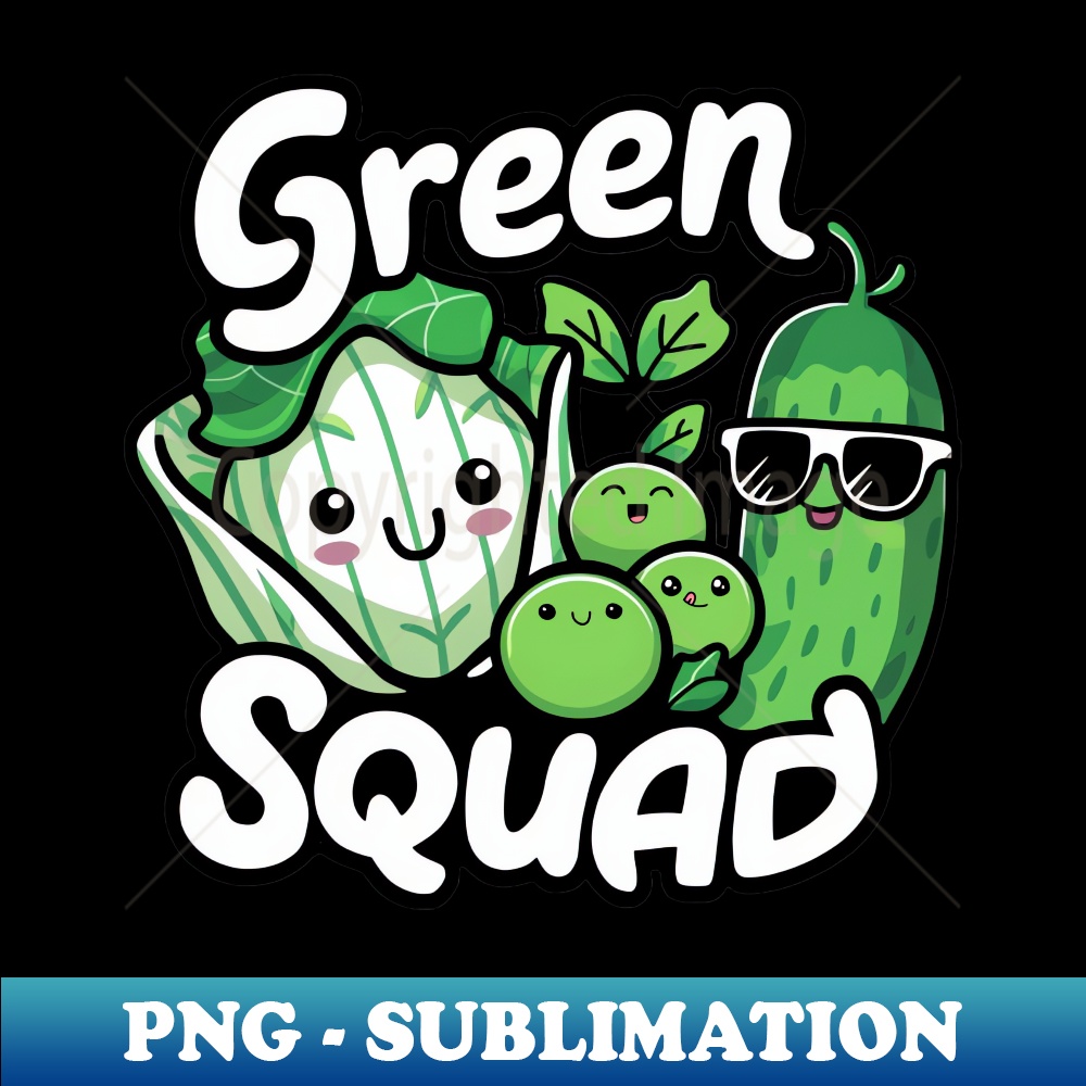 Cute Vegetables Green Squad - Special Edition Sublimation PN | Inspire Uplift