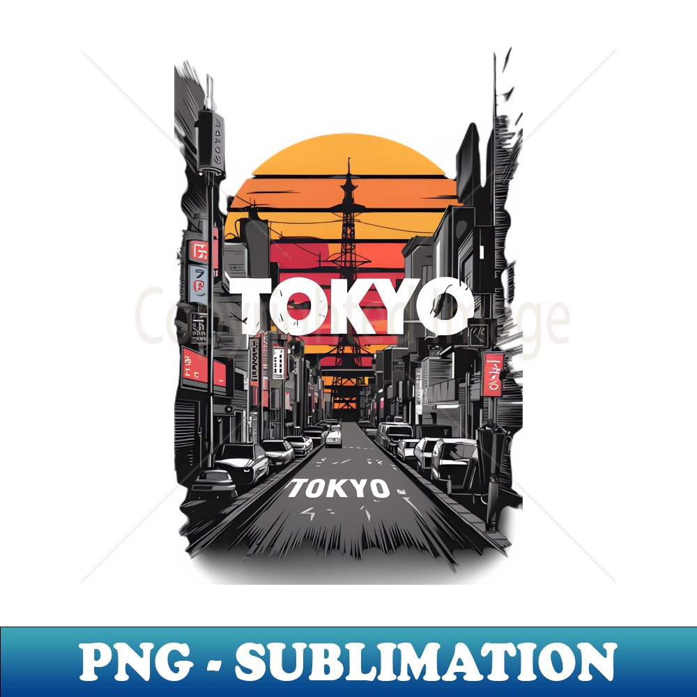 The iconic skyline of Tokyo 1 - Signature Sublimation PNG Fi | Inspire ...