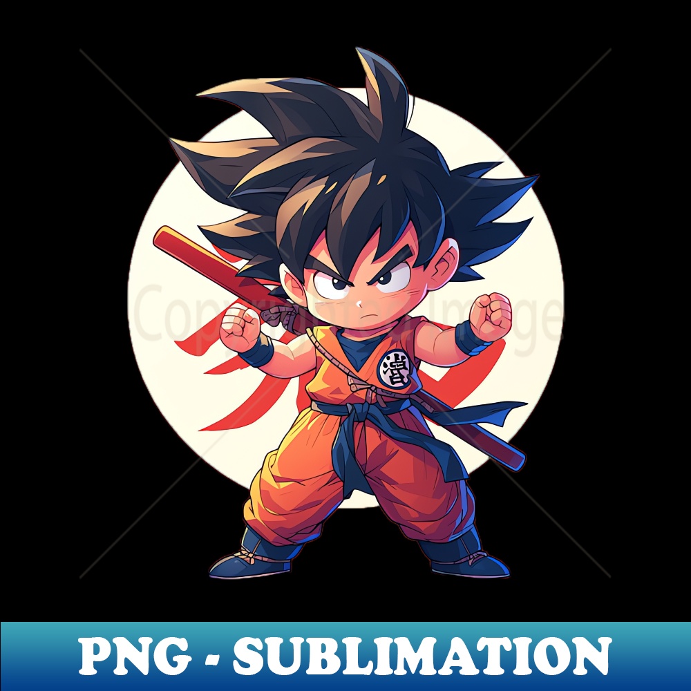 goku - PNG Transparent Sublimation Design - Inspire Uplift