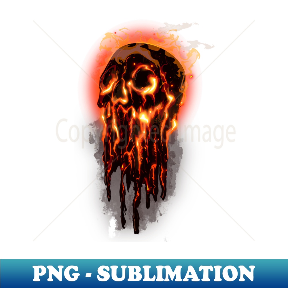 Elemental Skull Fire - Digital Sublimation Download File | Inspire Uplift