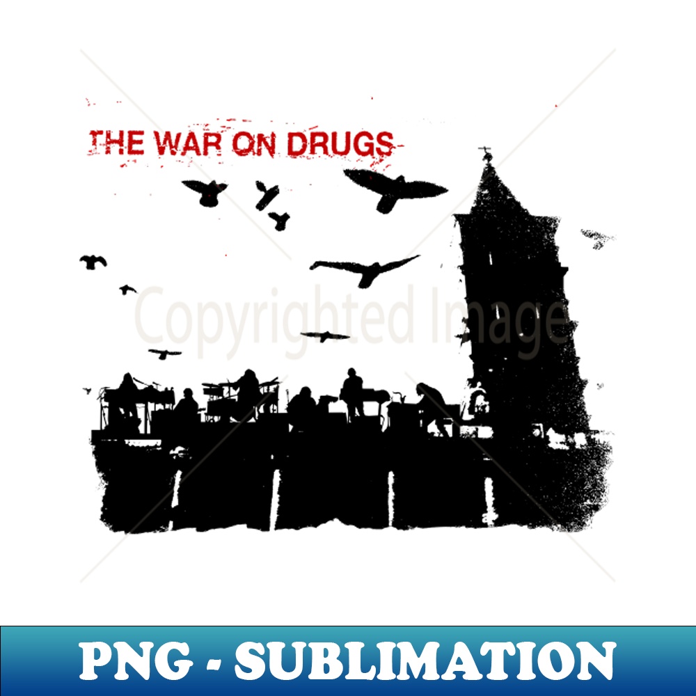 The War On Drugs Band white - Retro PNG Sublimation Digital | Inspire ...