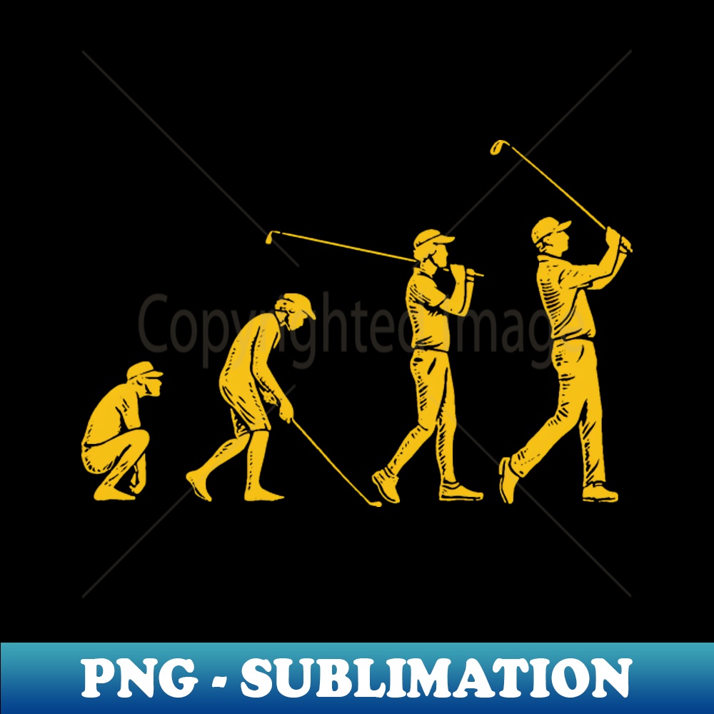 Evolution of Golf - High-Resolution PNG Sublimation File - Inspire Uplift