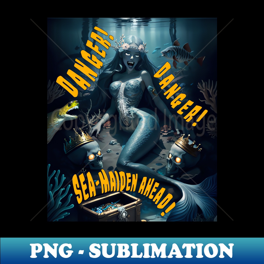 Danger! Danger! Sea-Maiden Ahead! Pretty Fantasy Mermaid - P | Inspire ...