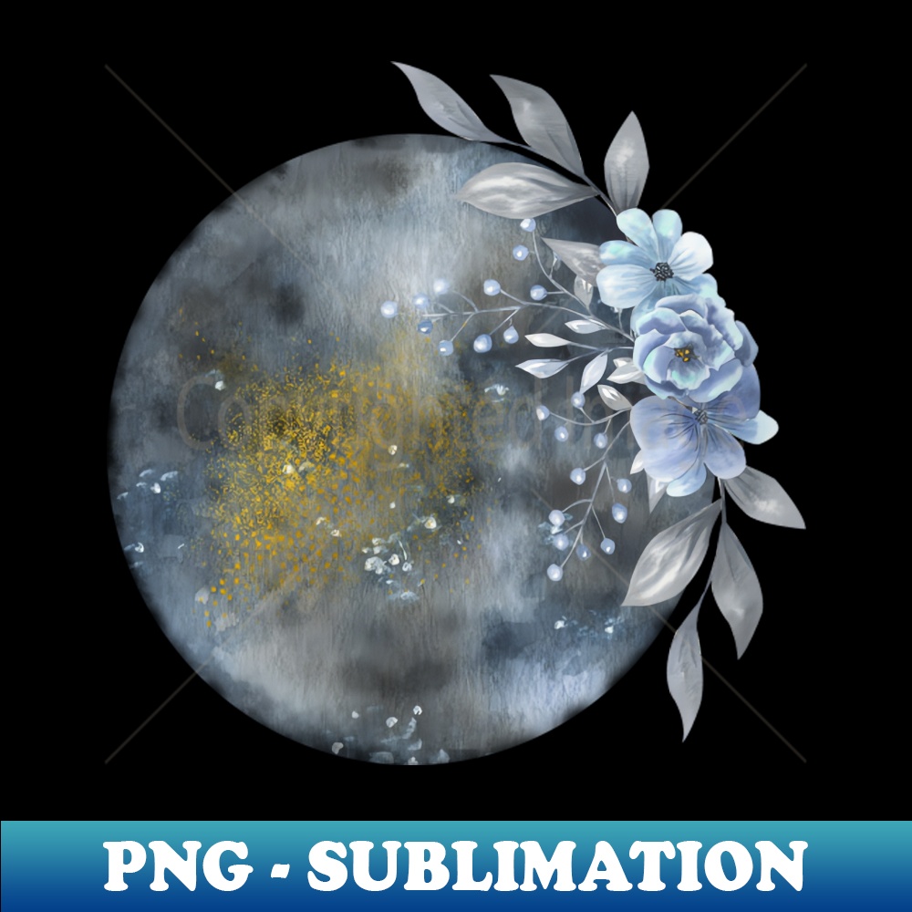Celestial Full Moon-Full Moon - PNG Transparent Sublimation - Inspire ...