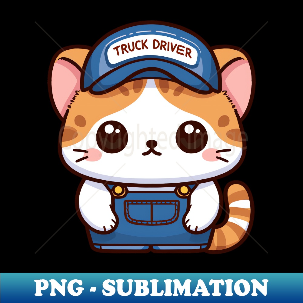 Furry Animal Cat working as truck driver in simple but Cute | Inspire ...