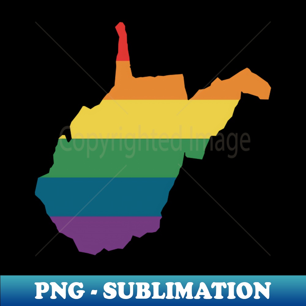 West Virginia State Rainbow - PNG Transparent Sublimation De | Inspire ...