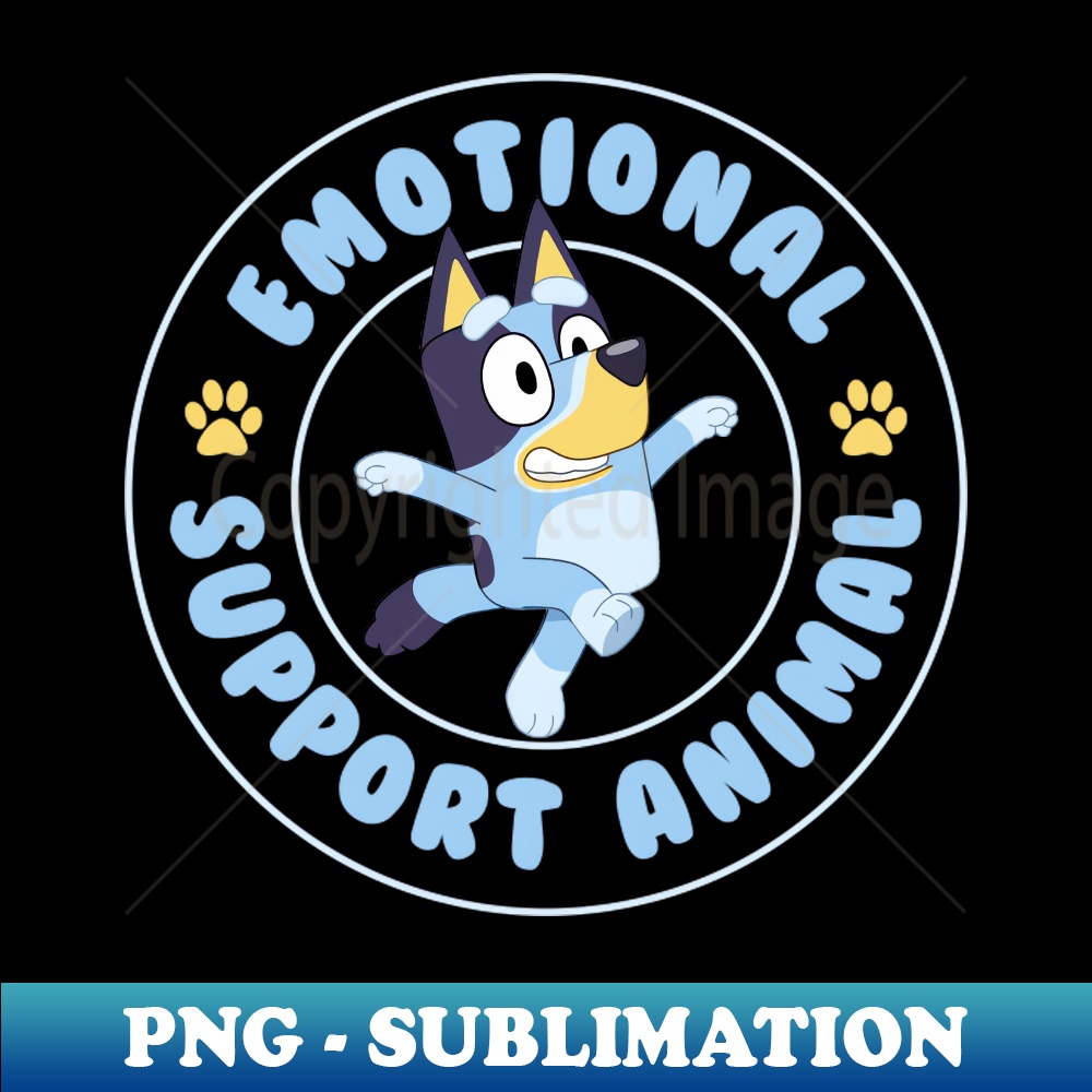 Bluey emotional support animal - Professional Sublimation Di | Inspire ...