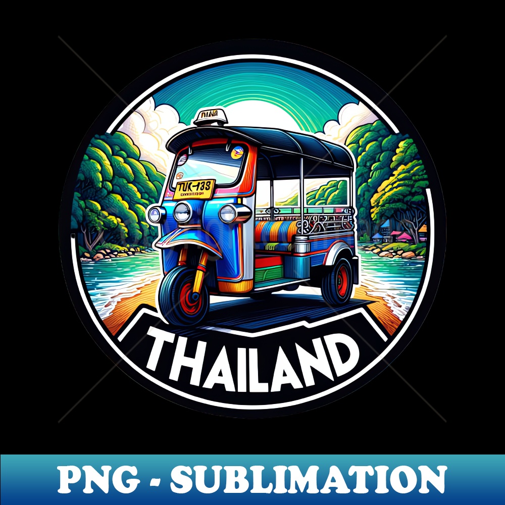 Thailand Tuk-Tuk Sticker - Exotic travel and culture | Inspire Uplift