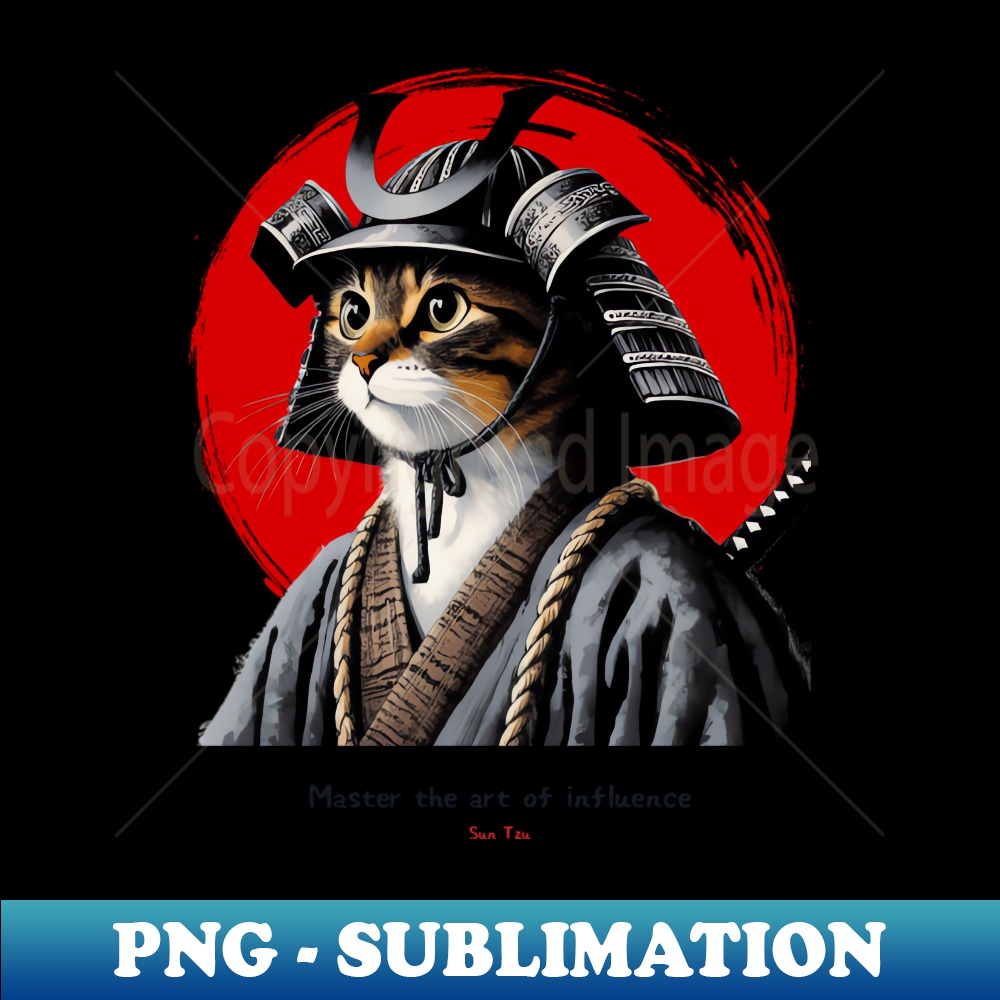 Samurai Cat Warrior Design with Sun Tzu Wisdom - Creative Su | Inspire ...