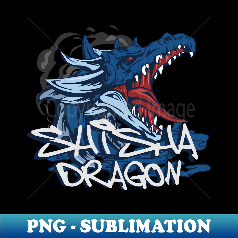 Menancing Blue Dragon - PNG Sublimation Digital Download | Inspire Uplift