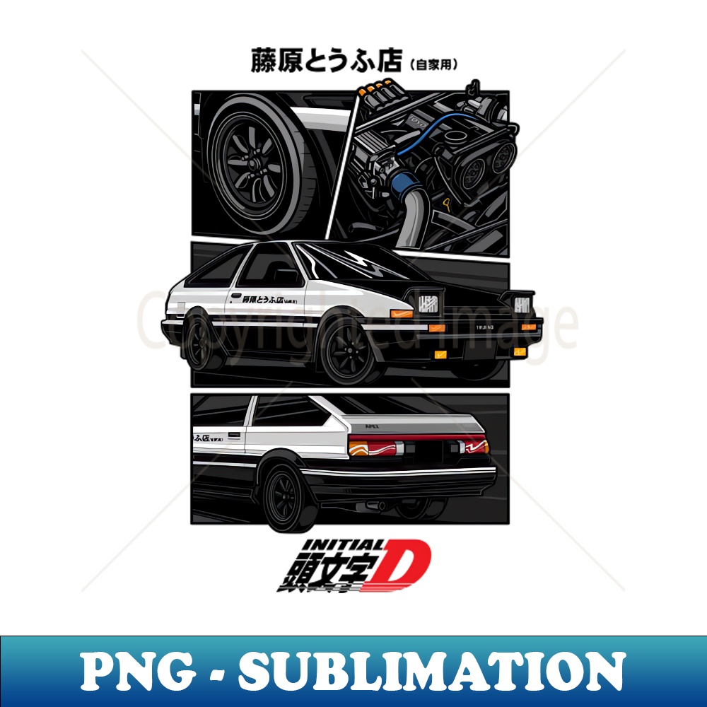 Toyota Ae86 Trueno Initial D Anime version - PNG Transparent | Inspire ...