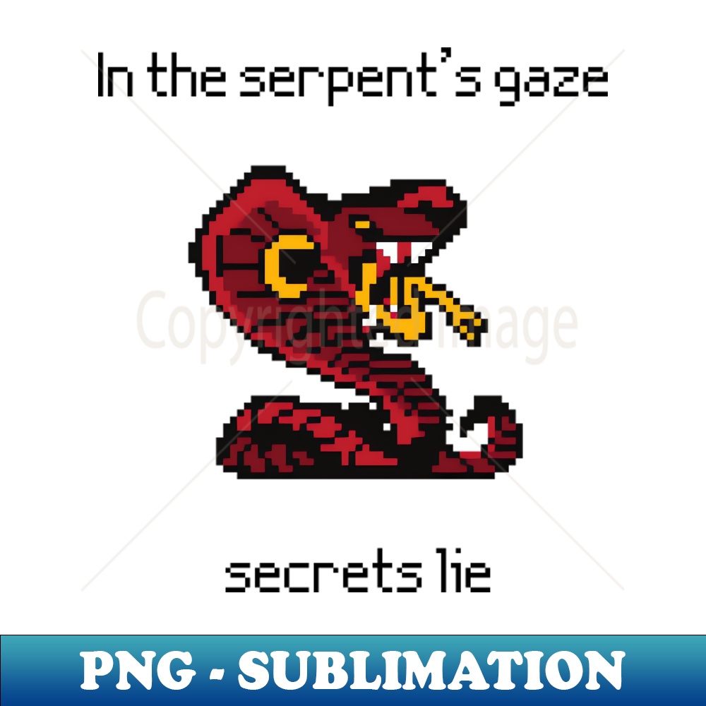 Pixel Serpent Secrets Revealed - Modern Sublimation PNG File | Inspire ...