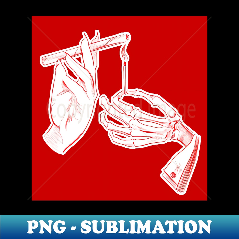 Yeb1 Art Line Art Chicano Skeleton Hand Lighter Cigarette - | Inspire ...