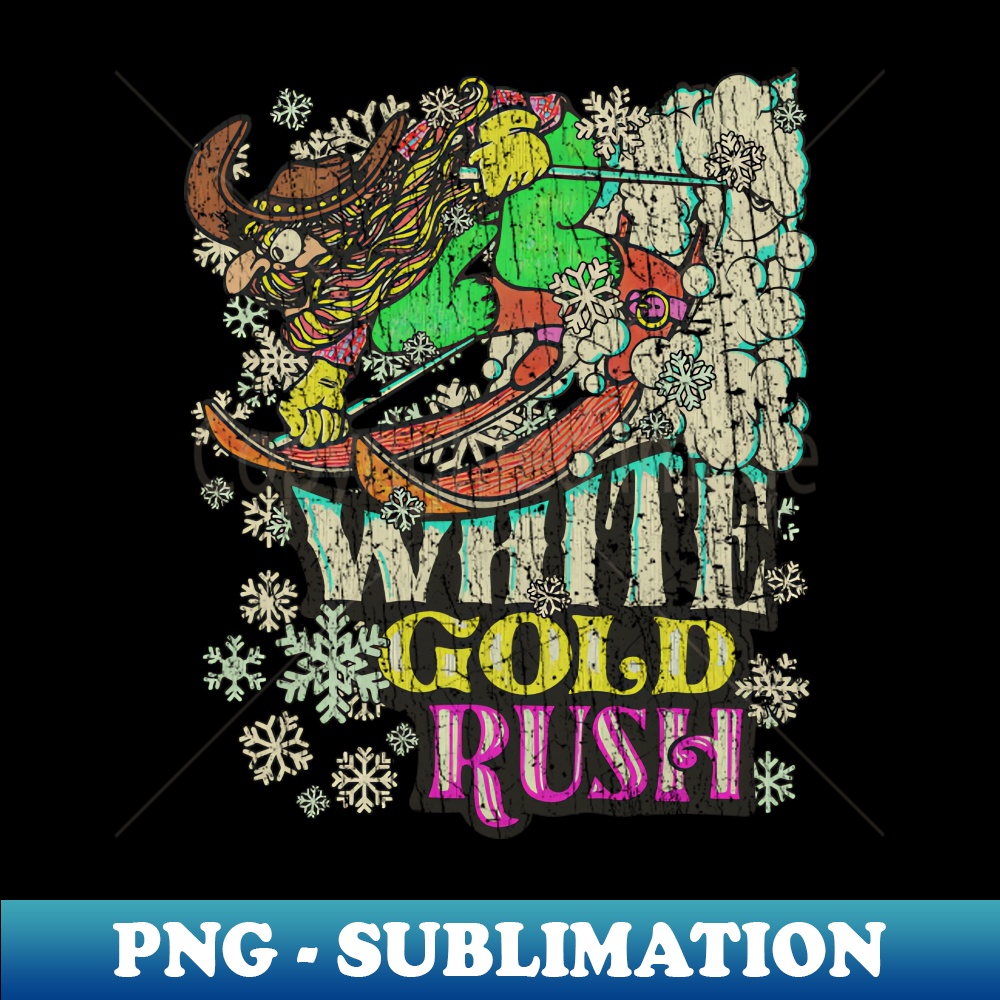 White Gold Rush - Unique Sublimation PNG Download | Inspire Uplift