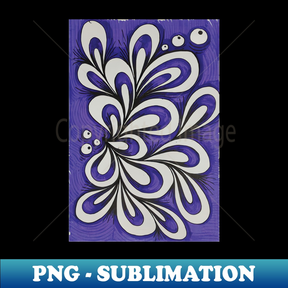 Beautiful purple leaves free hand drawing - Premium Sublimat | Inspire ...