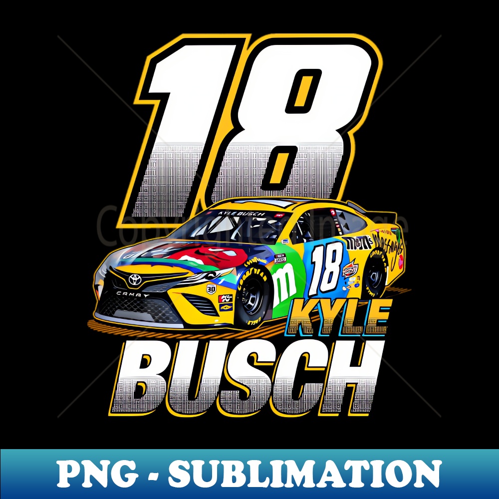 Kyle Busch - Decorative Sublimation PNG File | Inspire Uplift
